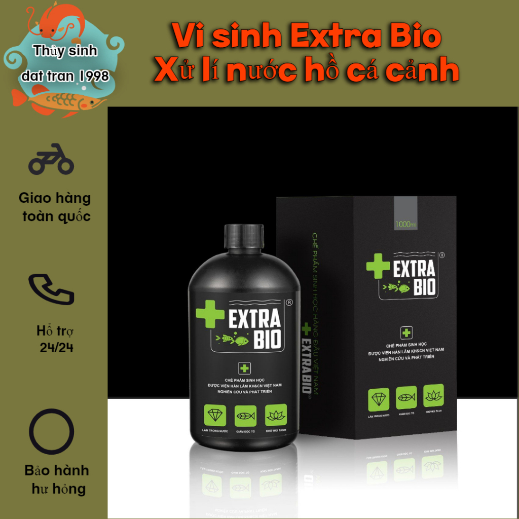 Vi sinh Extra Bio xử lí nước hồ cá cảnh | Shopee Việt Nam