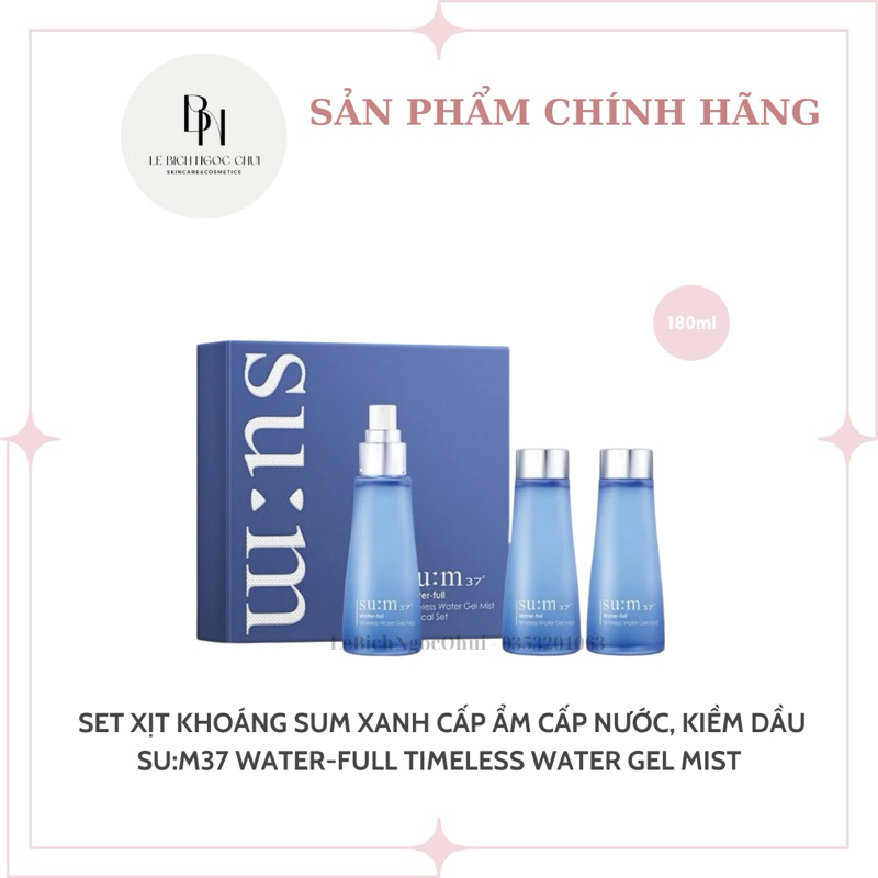 Set Xịt Khoáng Sum Xanh Cấp Ẩm Cấp Nước, Kiềm Dầu, Se Khít Lỗ Chân Lông ...