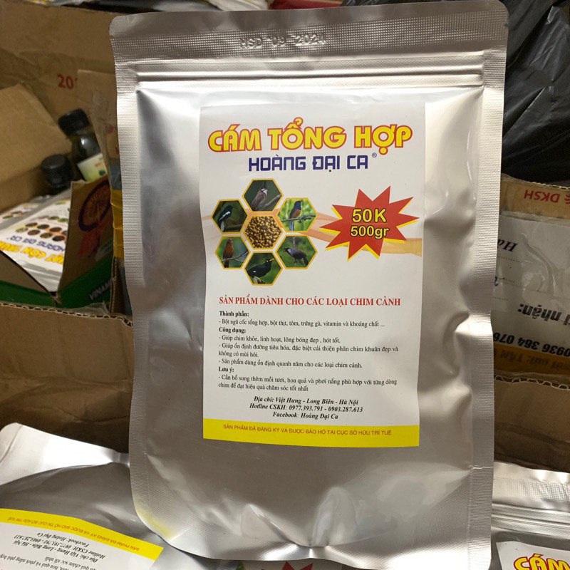 Cám tổng hợp Hoàng Đại Ca 500g Thức ăn dành cho tất cả các loại chim cảnh cao cấp chính hãng ...