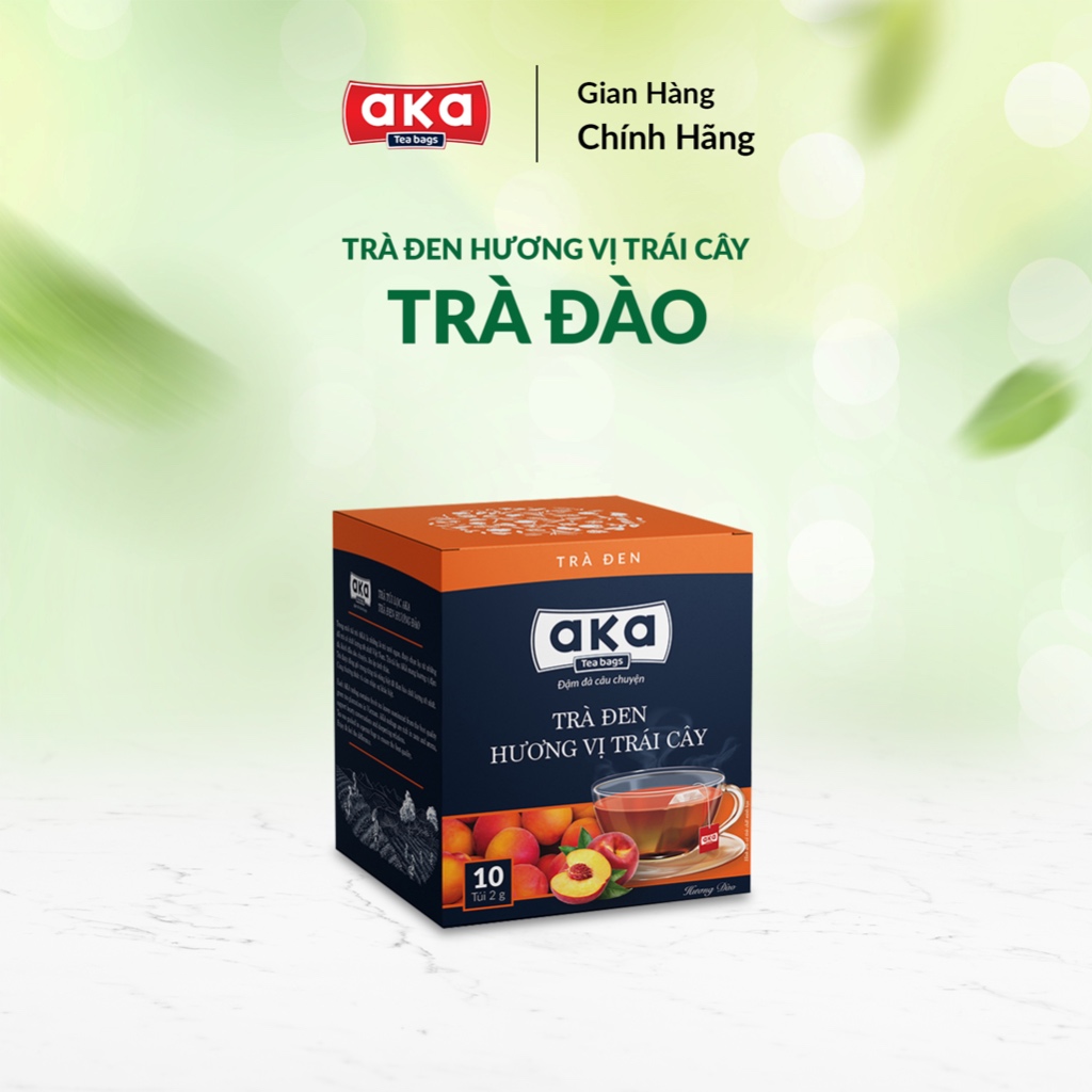 Trà Đen Hương Vị Trái Cây AKA - Hương Đào 20G (10 TÚI X 2G) | Shopee Việt Nam