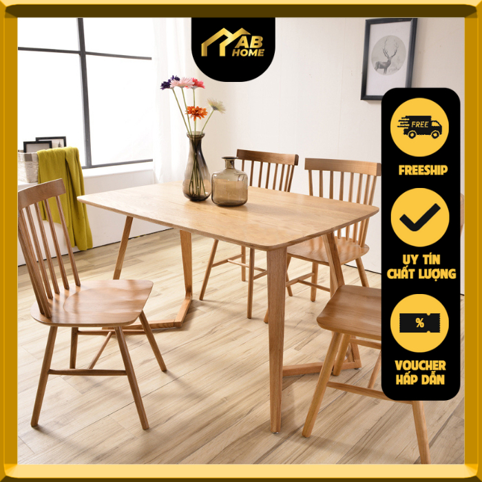 2 GHẾ / ĐƠN HÀNG. Ghế Pinnstol 7 Nan, Ghế Gỗ Decor Dựa Lưng 7 Nan Chắc ...