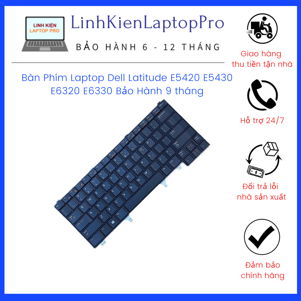 Bàn Phím Laptop Dell Latitude E5420 E5430 E6320 E6330 E6420 E6430 E5430 E6440 New 100% | Shopee ...