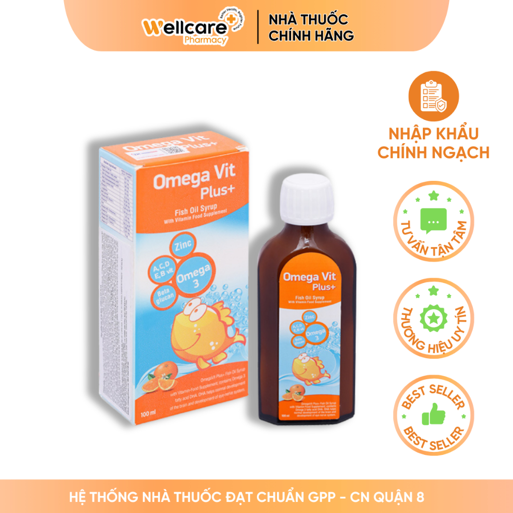 [CHÍNH HÃNG] Omega Vit Plus+ Bổ sung Omega3, Betaglucan, các Vitamin hỗ ...