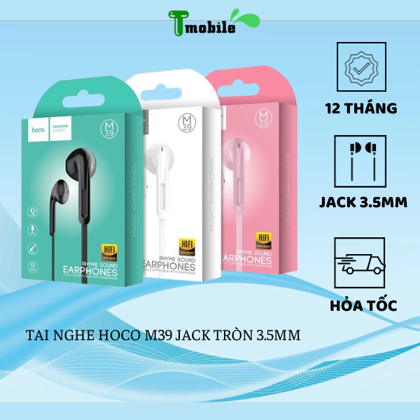 TAI NGHE CÓ DÂY CHÍNH HÃNG HOCO. M39 | Shopee Việt Nam