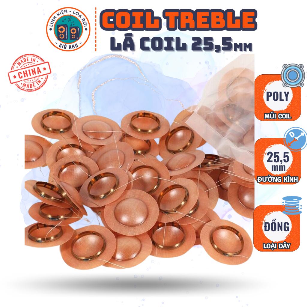 Lá Coil Loa Treble 250, Loa Kéo - Kích thước 25,5mm - Made in China ...