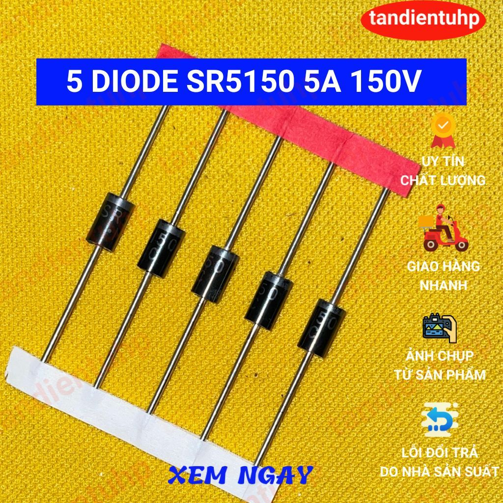 5 Diode SR5150 Đi ốt chỉnh lưu SR5150 5A 150V | Shopee Việt Nam