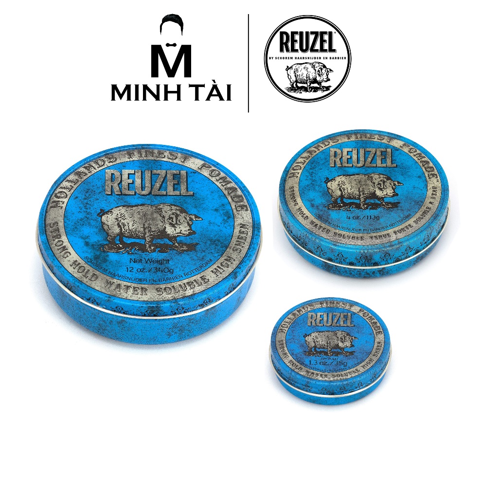 Sáp Vuốt Tóc Reuzel Blue Pomade 35g, 113g, 340g | Shopee Việt Nam