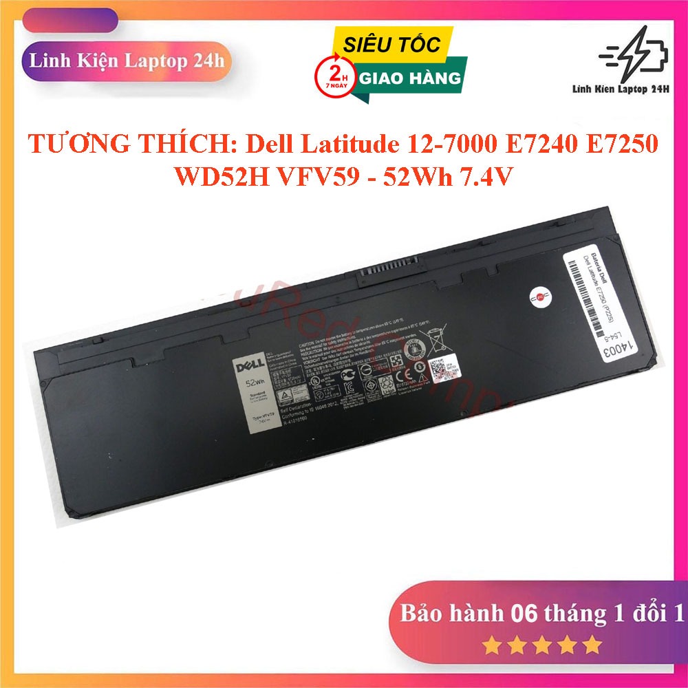 Pin Laptop Dell Latitude 12 7000 E7240 E7250 GVD76 WD52H VFV59 J31N7 ...