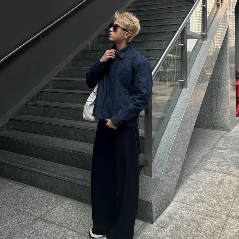 Áo Khoác Jean Khóa Zip - Denim Form Boxy - DENIM JACKET FORM BOXY ...
