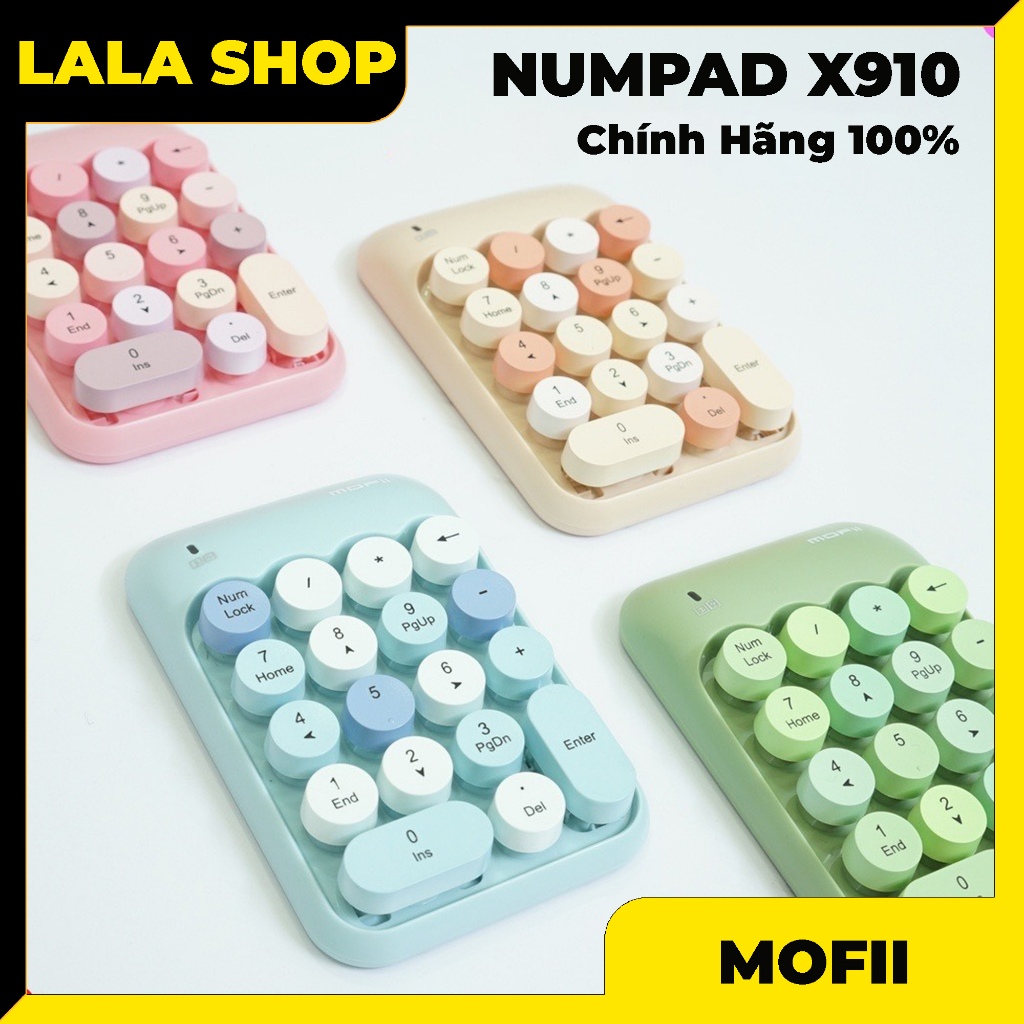 [NUMPAD X910] BÀN PHÍM KHÔNG DÂY MOFII NUMPAD X910 Chính Hãng | Shopee Việt Nam