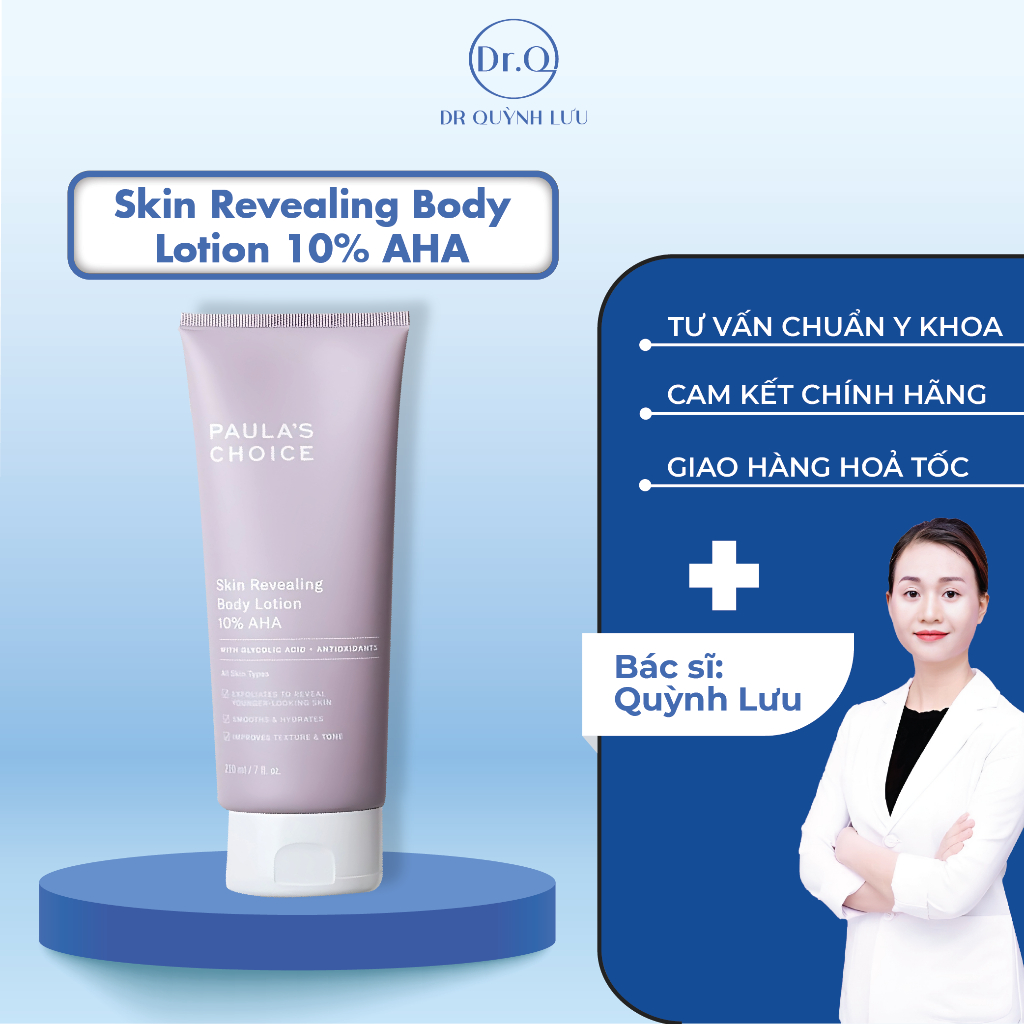 Kem Dưỡng Thể Paula's Choice Skin Revealing Body Lotion 10% AHA Dưỡng Sáng Da 210ml | Shopee ...