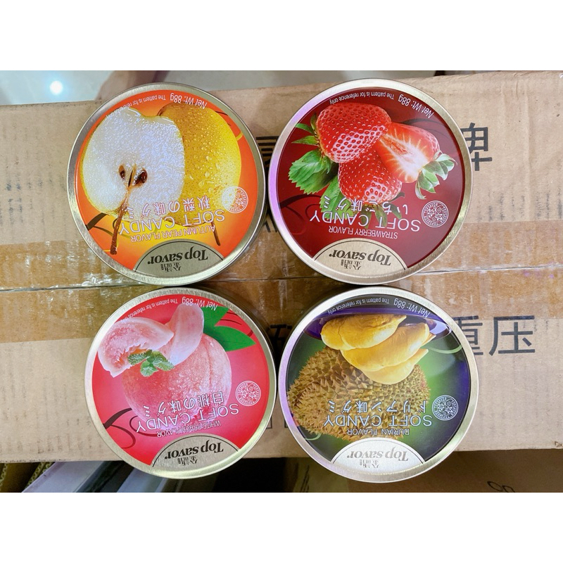 Kẹo Trái Cây Hộp Thiếc Topsavor 4 Vị 88gram | Shopee Việt Nam