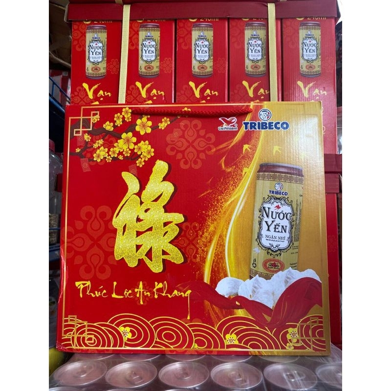 [SỈ THÙNG] COMBO 5 Hộp nước yến ngân nhĩ Tribeco 240ml*6 lon | Shopee ...