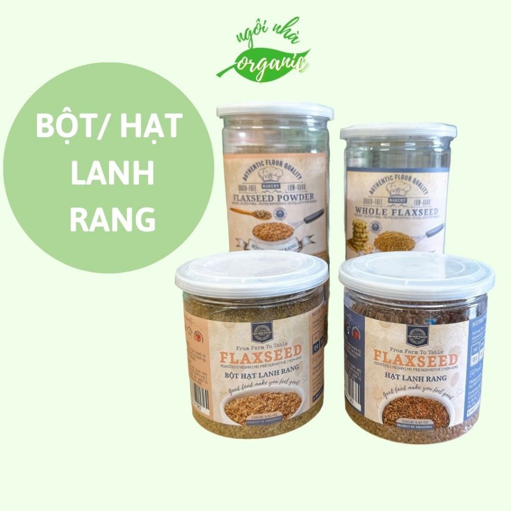 Hạt lanh nâu và bột hạt lanh nâu rang Flax Seed Powder | Shopee Việt Nam