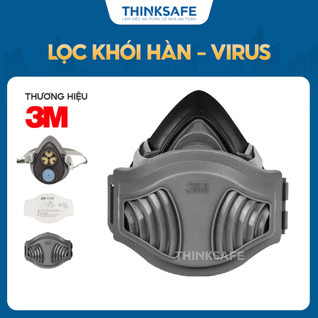 Mặt nạ 3M 3200 / 1700 phòng dịch, chống giọt bắn, lọc bụi mịn, phòng ...