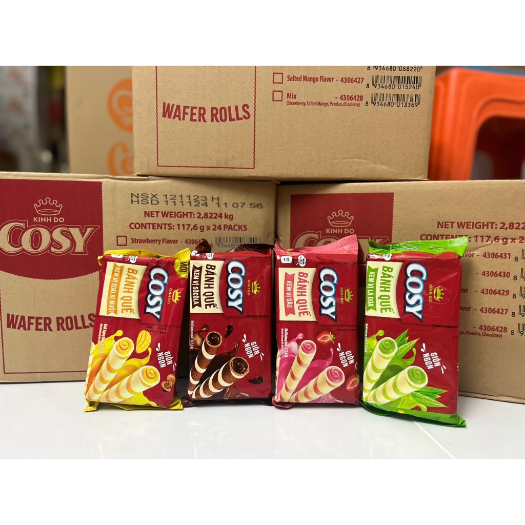 Bánh Quế Cosy Đủ Vị Dứa/Dâu/Socola/Kem Xoài Xí Muội - Date Mới | Shopee ...