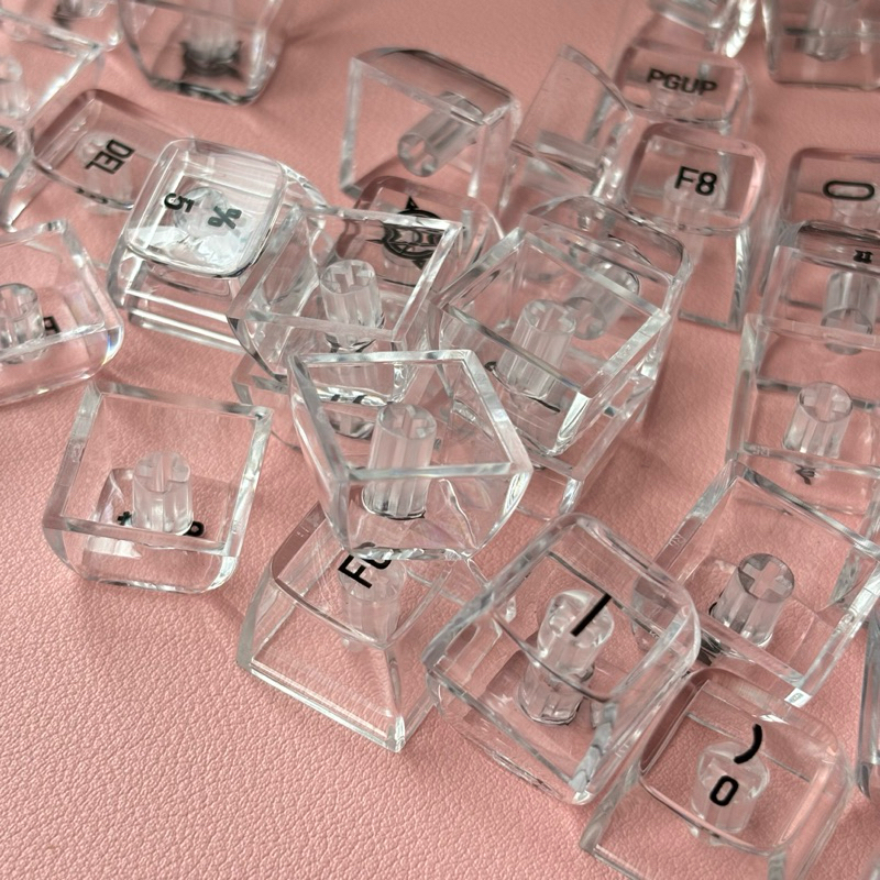 Keycap trong suốt Crystal xuyên led siêu đẹp dùng thay thế keycap bàn ...