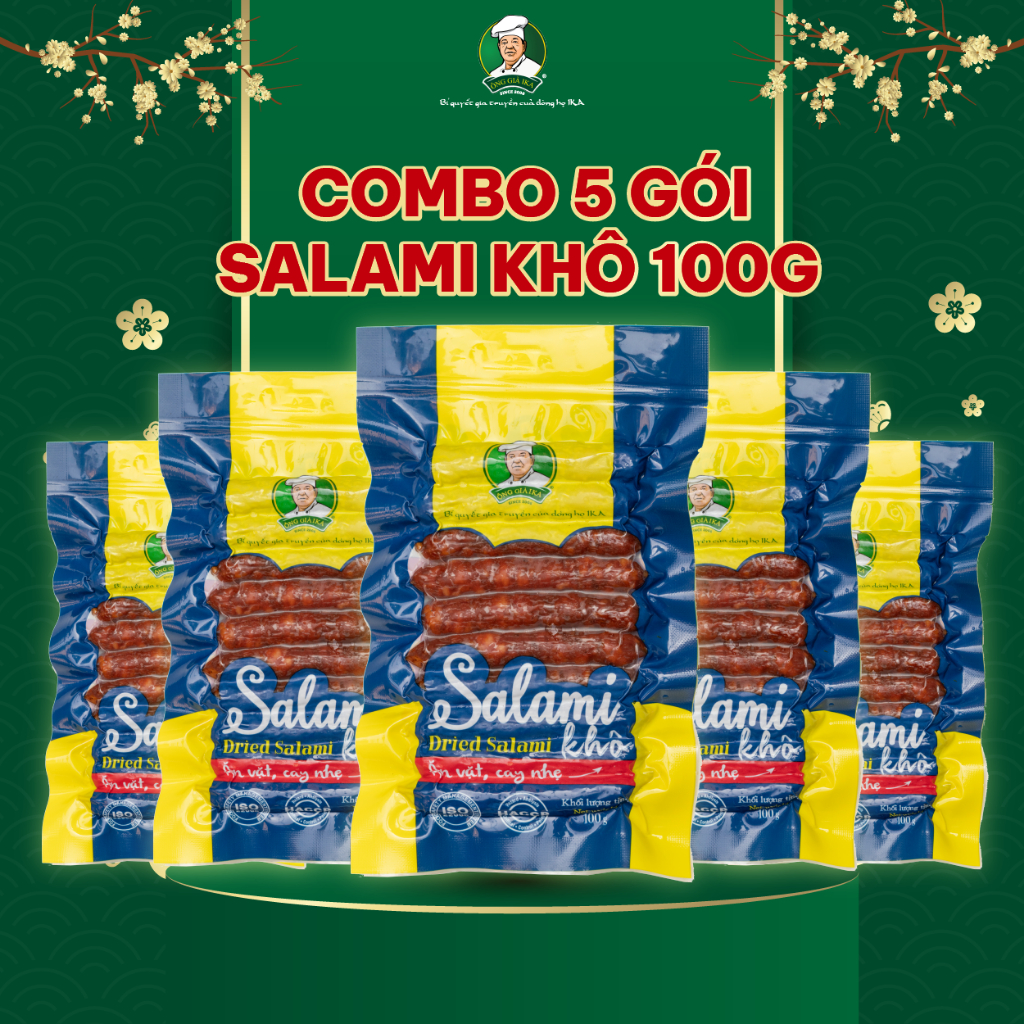 COMBO 5 SALAMI KHÔ 100G | Shopee Việt Nam