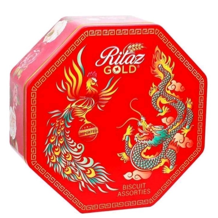 Bánh quy Rồng Ritaz Gold hộp bát giác 255g | Shopee Việt Nam