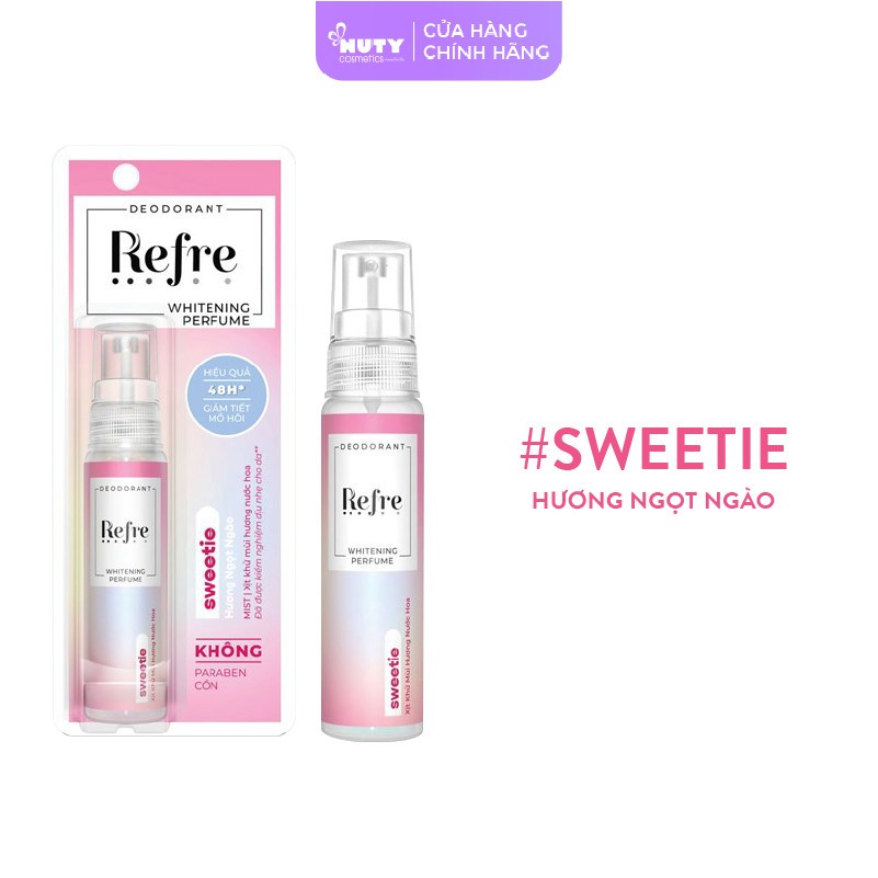 Xịt Khử Mùi Refre Hương Nước Hoa Deodorant Whitening Perfume Mist (30ml ...