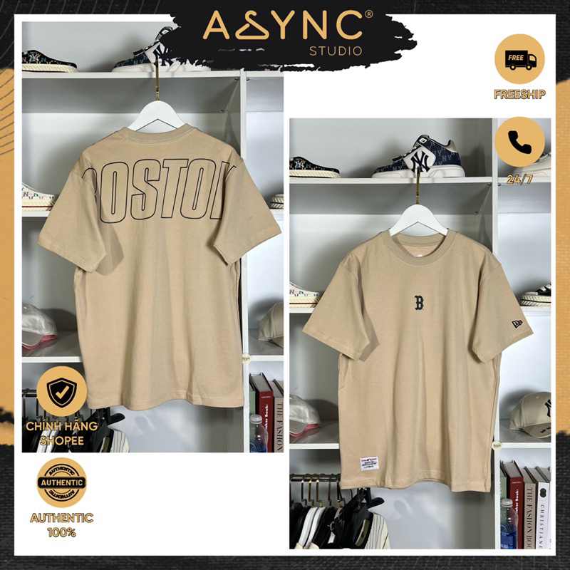 (Auth) Áo Thun New Era x MLB Boston Big Logo Màu Nâu | CODE: 12354973 - Async Studio Chuyên New ...