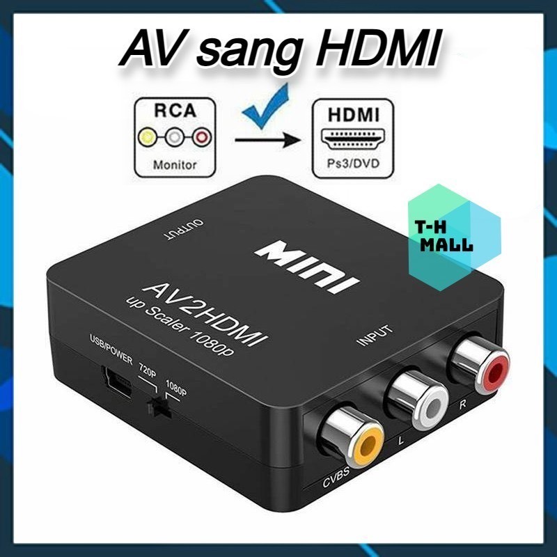 Bộ Chuyển Đổi Video Rca / Cvbs / Av Sang Hdmi 1080p Chuyên Dụng ...