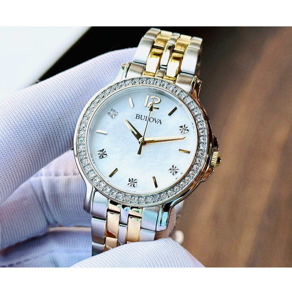 Đồng hồ chính hãng nữ Bulova Diamond Accent Markers: 98L249 - Máy ...