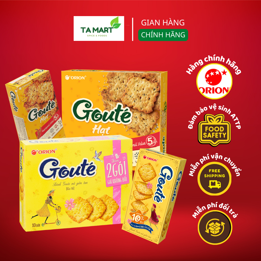 Bánh Goute mè giòn tan - Bánh kẹo gói quà Tết - Goute crispy sesame ...