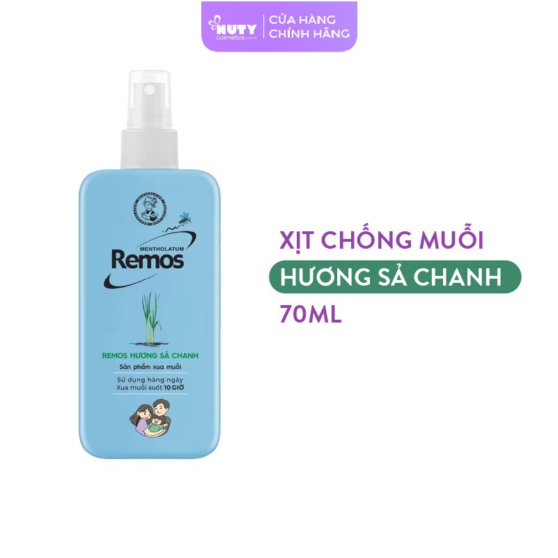 Kem Chống Muỗi Remos (70g) và Xịt Chống Muỗi Phun Sương Remos (70ml ...