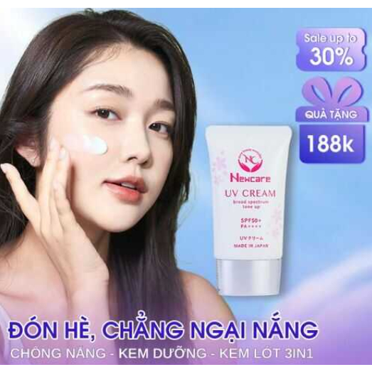 Kem chống nắng Newcare UV Cream SPF50+ PA++++ 35g Nhật Bản | Shopee Việt Nam