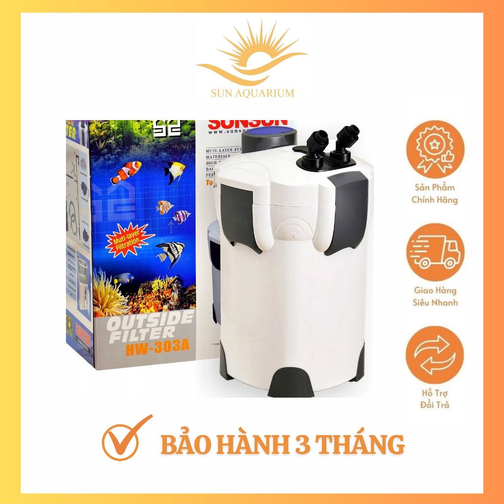 Máy lọc thùng Sunsun HW-303A 35W cho hồ cá thủy sinh 80-120 cm | Shopee ...