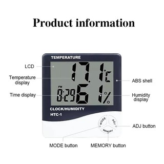 Nhiệt ẩm kế điện tử LCD HTC1, HTC-1, HTC01, HTC-01 đo nhiệt độ, độ ẩm ...