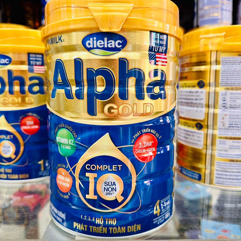 Sữa bột Alpha Gold 4 hộp thiếc 850g ( 2- 6 tuổi) | Shopee Việt Nam