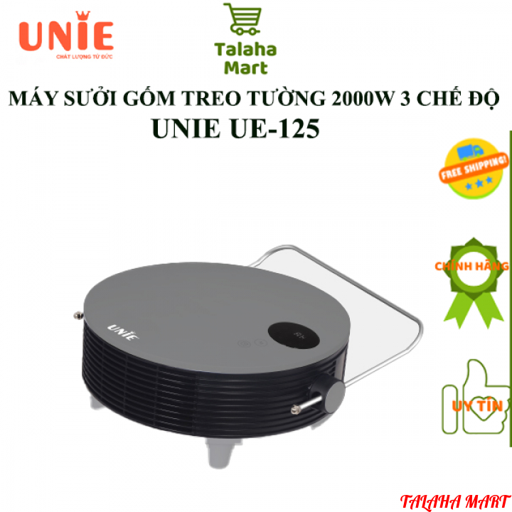 Máy sưởi gốm UNIE UE-125 làm ấm không khí công suất 2000W- treo tường để bàn- 3 chế độ - BH 12T ...