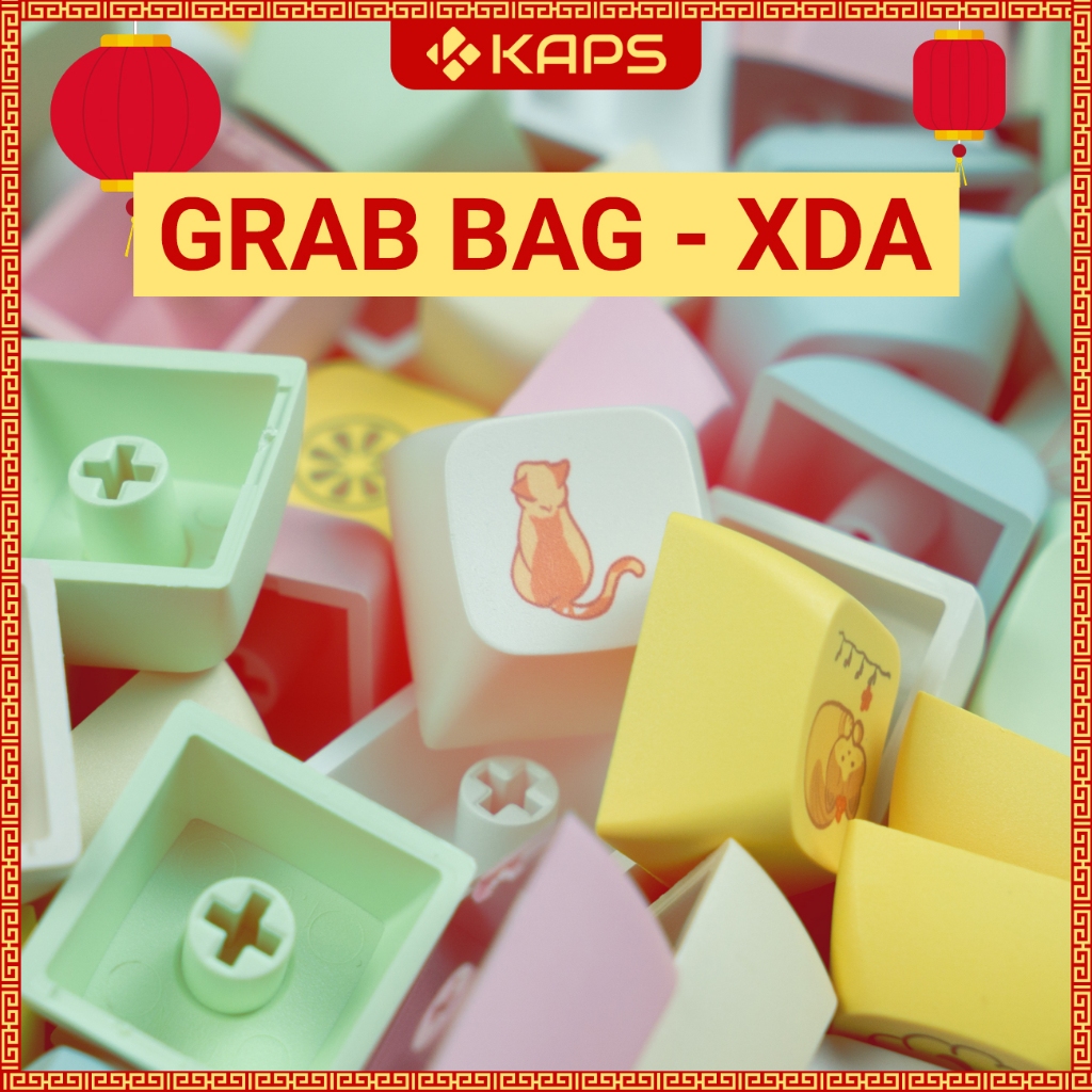 Keycap ngẫu nhiên profile XDA | Grab keycap | Grab XDA | In dyesub ...