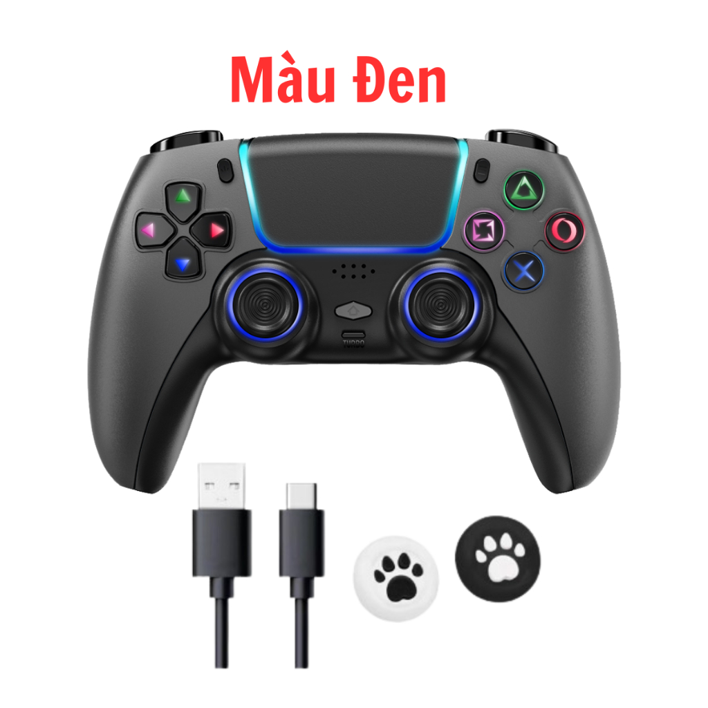 Tay cầm chơi game FiFa onIine P4 Plus T411 LED RGB máy chơi game ...