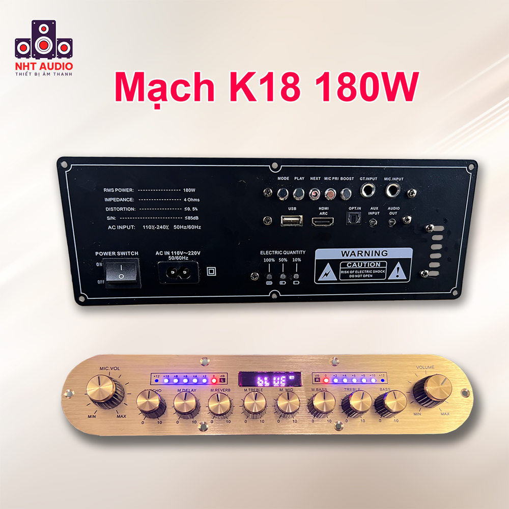 Mạch loa kéo K18 đèn LEd nháy theo nhạc IC3221 công suất 180W | Shopee Việt Nam