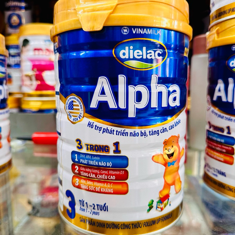 Sữa bột Dielac Alpha 3 hộp thiếc 900g ( 1-2 tuổi) | Shopee Việt Nam