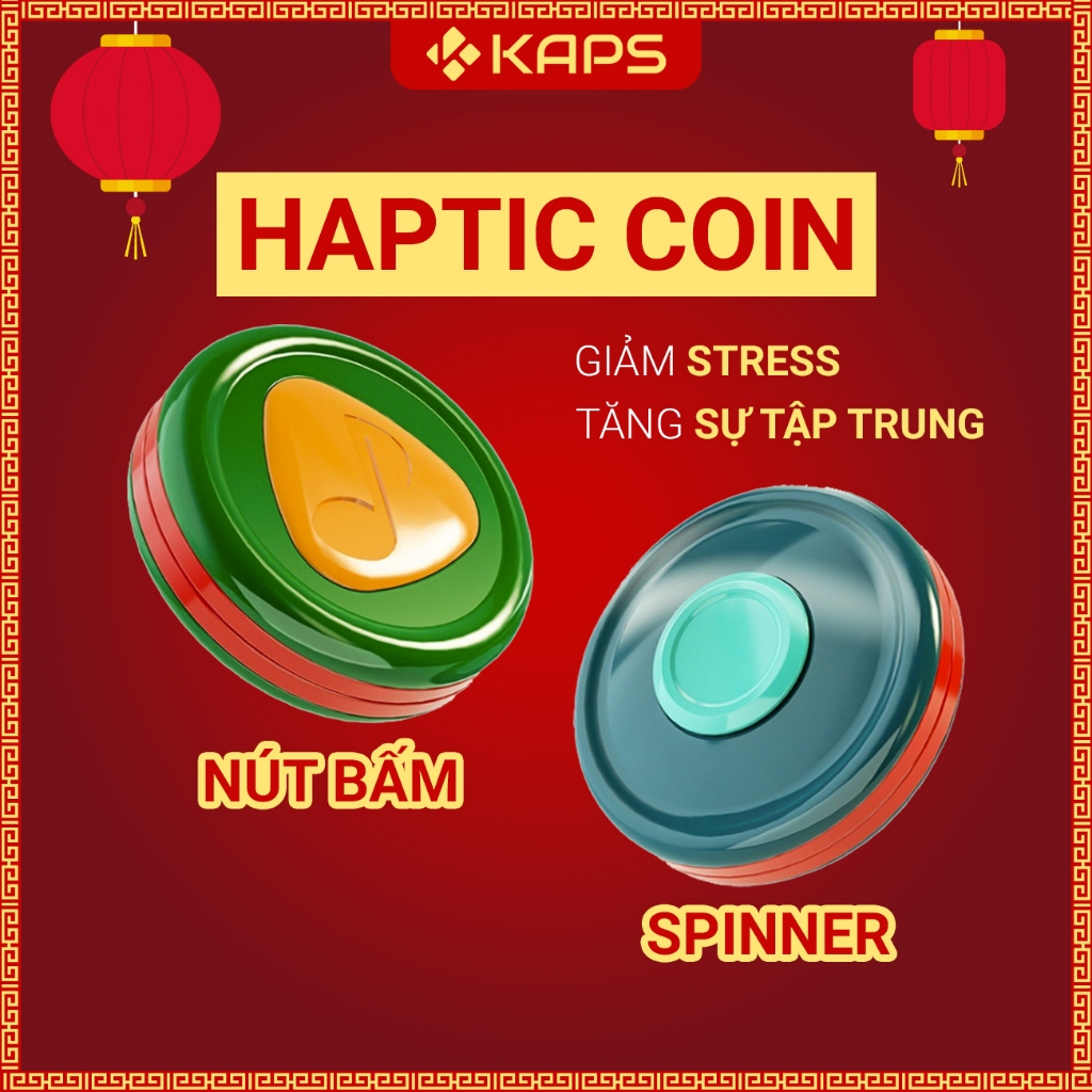 Haptic Coin Fidget Spinner | Đồ chơi giảm stress, tăng sự tập trung ...