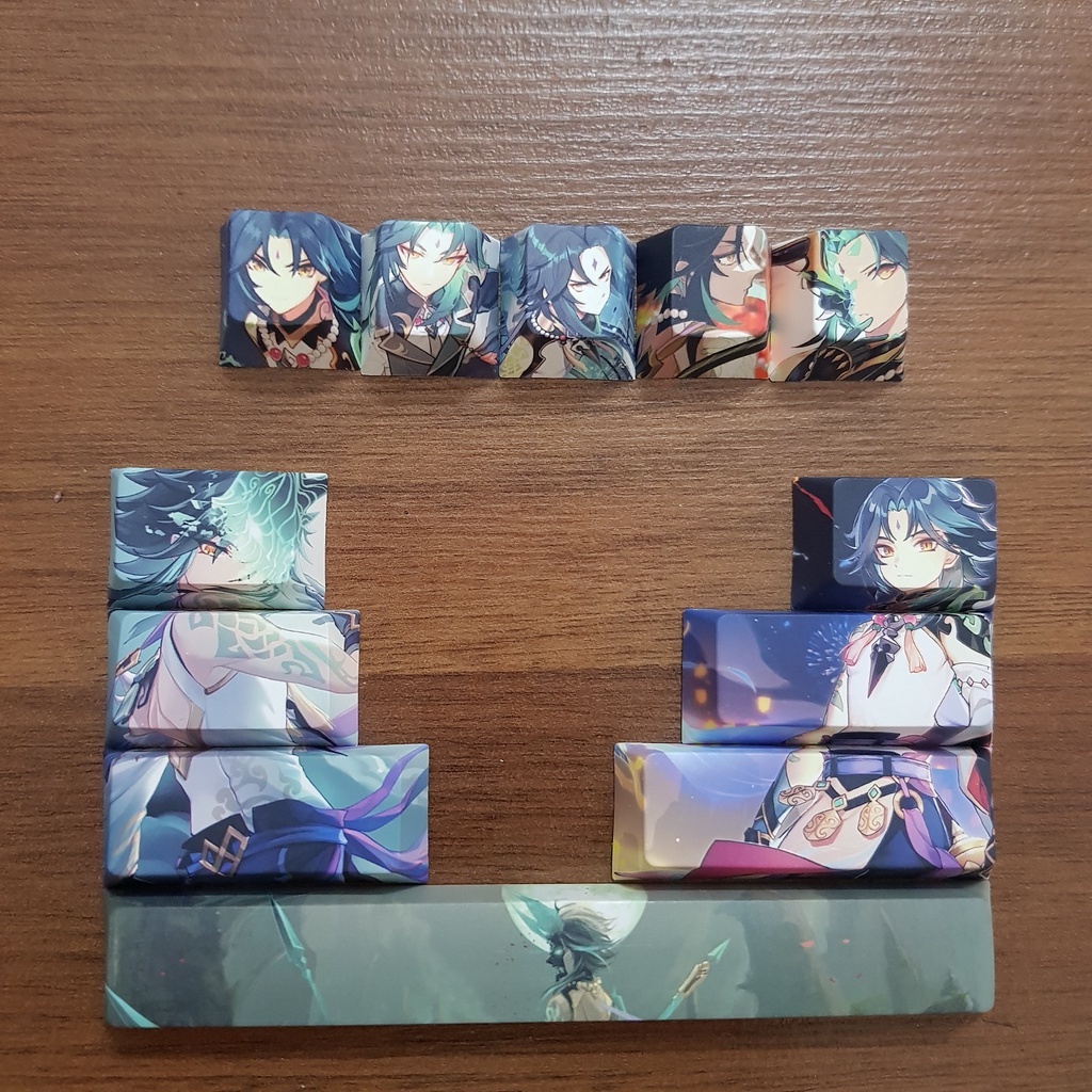 Keycap Genshin Impact Furina Focalors thick PBT xuyên led in dyesub 5 ...