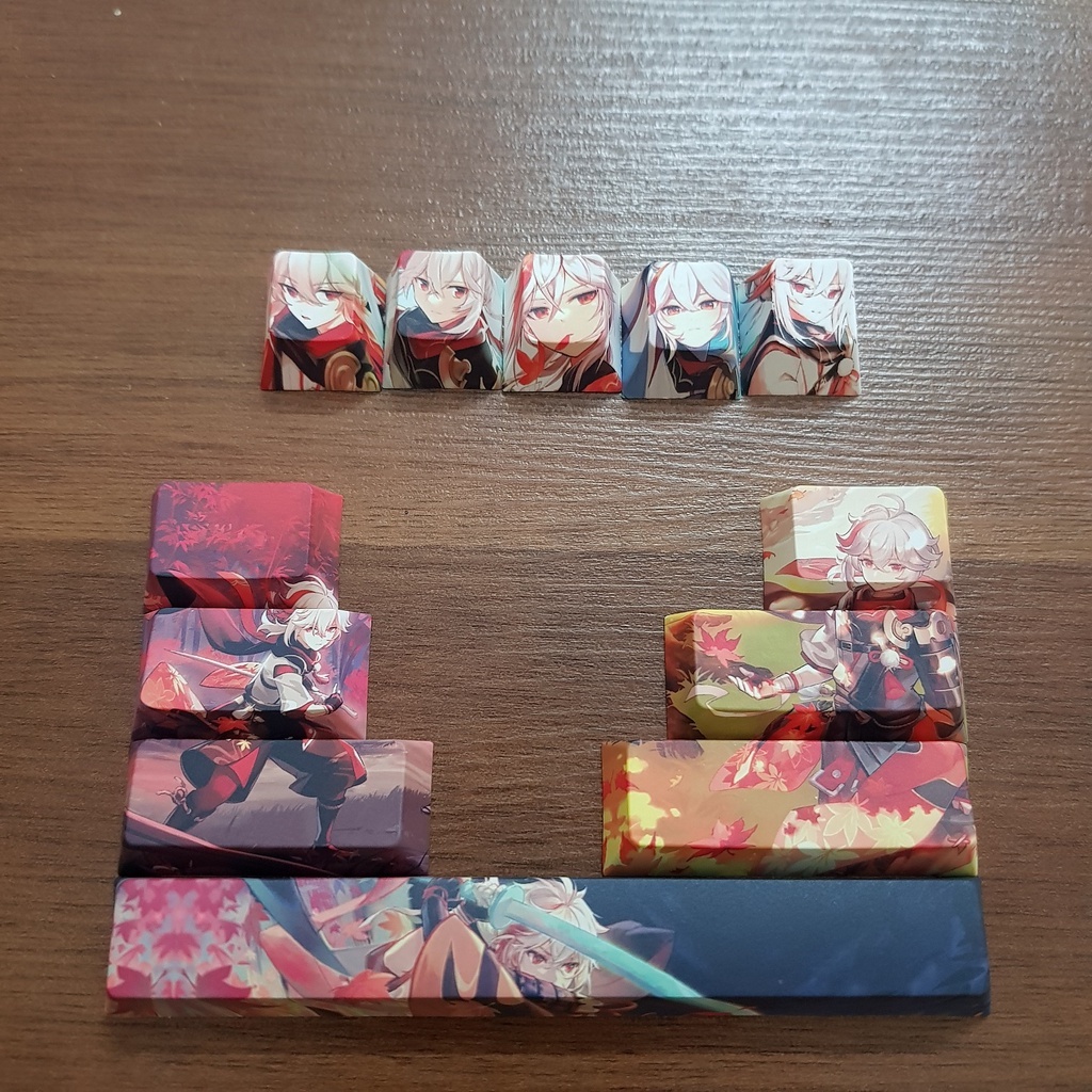 Keycap Genshin Impact Furina Focalors thick PBT xuyên led in dyesub 5 ...