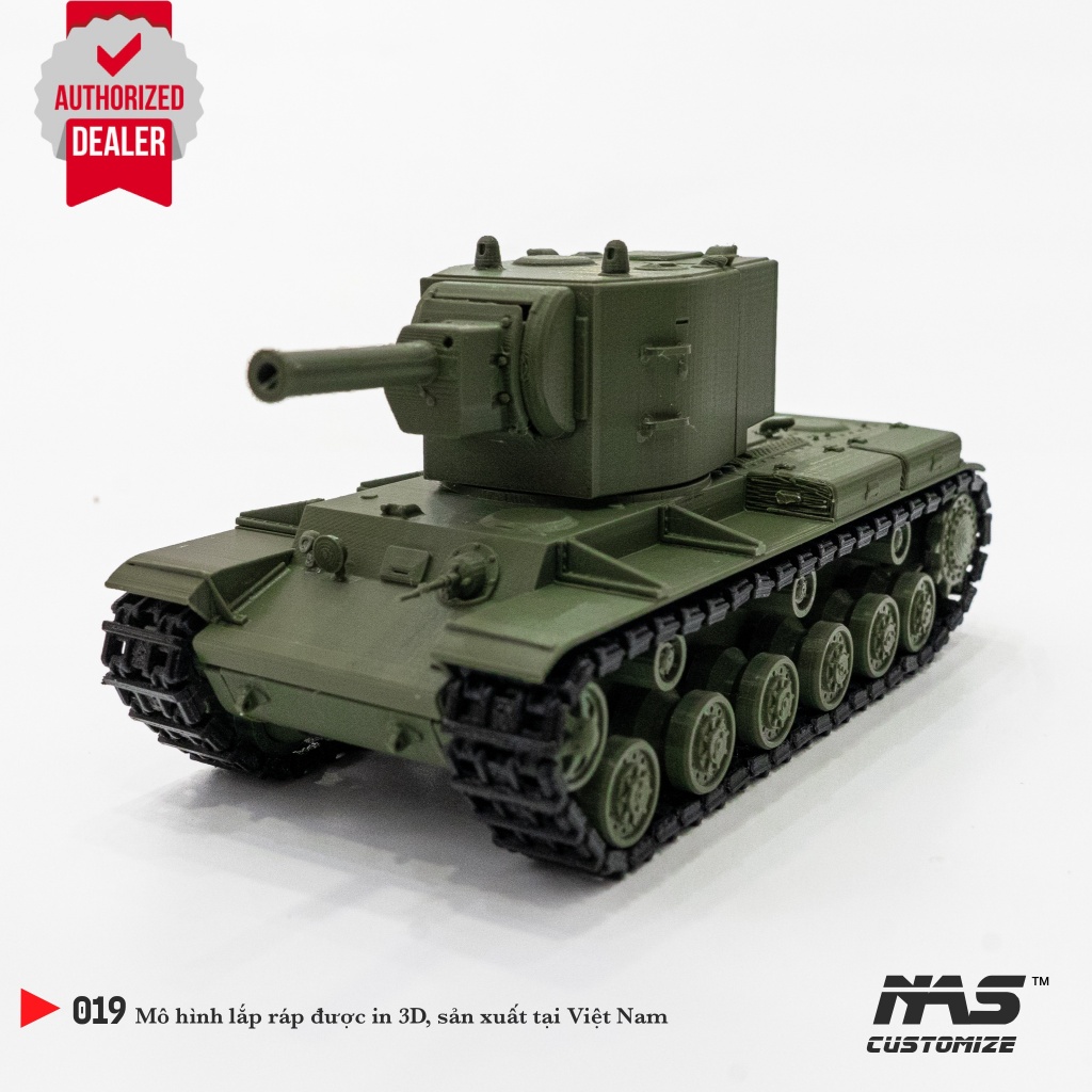 [NAS] Mô hình lắp ráp xe tăng Nga KV2 1/48, xe tăng KV-2, Mô hình quân sự xe tăng Nga KV2 tỉ lệ ...