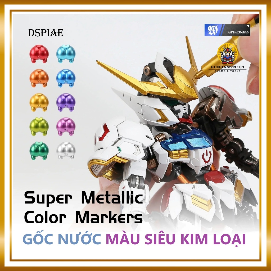 Metallic Marker DSPIAE Series - MKA/MKS Markers For Model Painting ...