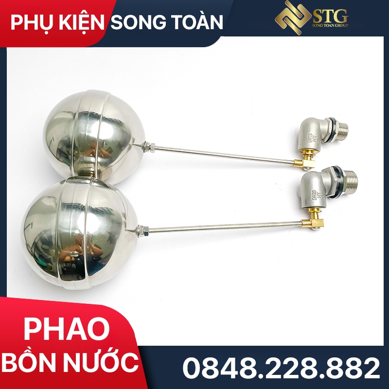 Phao Bồn Nước Inox 304, Phao Bóng Cát Inox Phi 21 27 Ngắt Nước Bồn Chứa ...