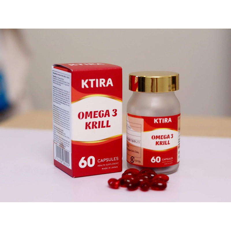 Viên Uống Ktira Omega 3 Krill Hỗ trợ cải thiện tim mạch, tăng cường trí ...