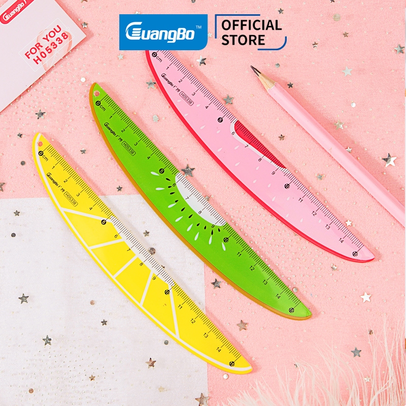 Thước kẻ cute hình hoa quả 15cm GuangBo H05338 | Shopee Việt Nam