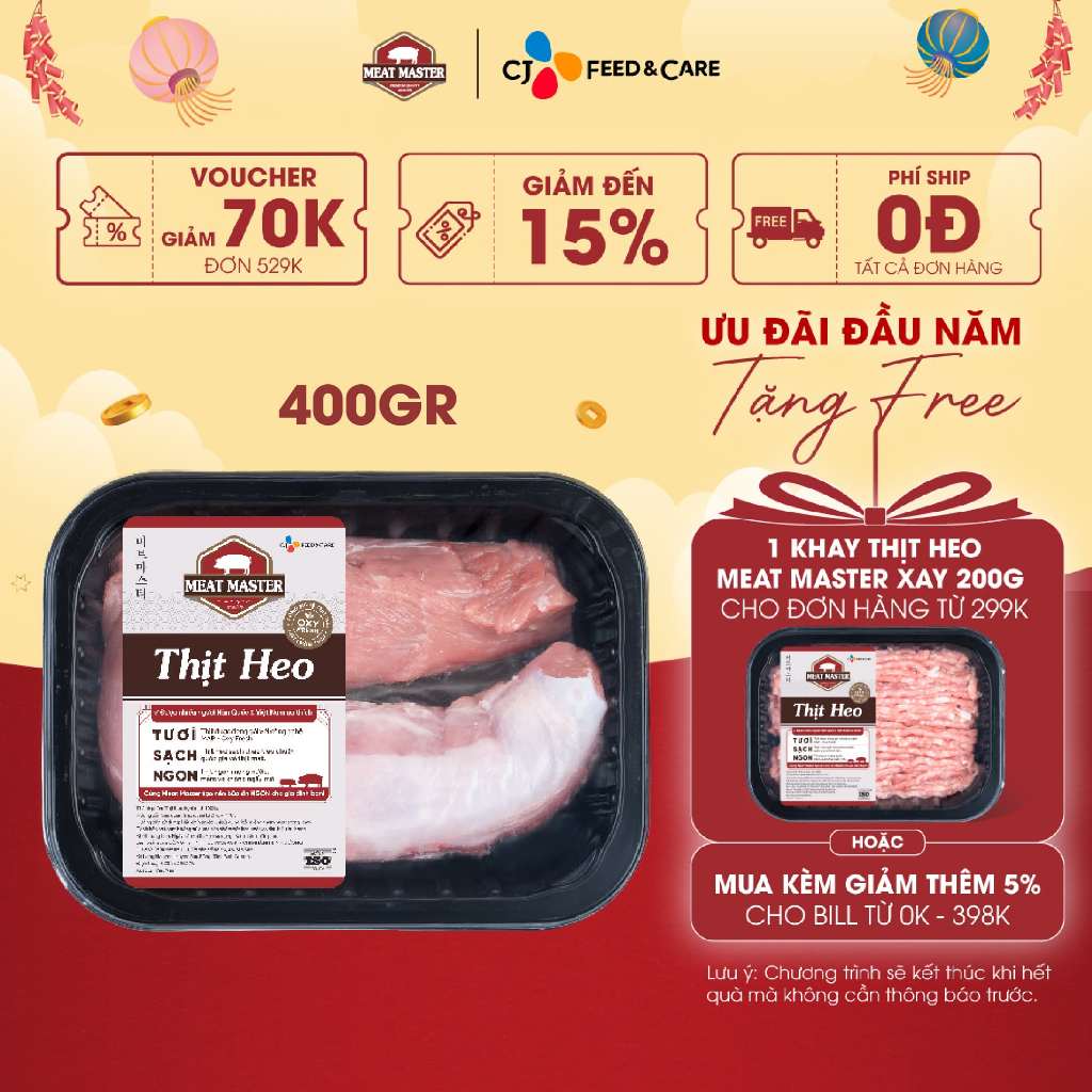 Thăn chuột heo Meat Master (400G) - Thịt heo tươi | Shopee Việt Nam