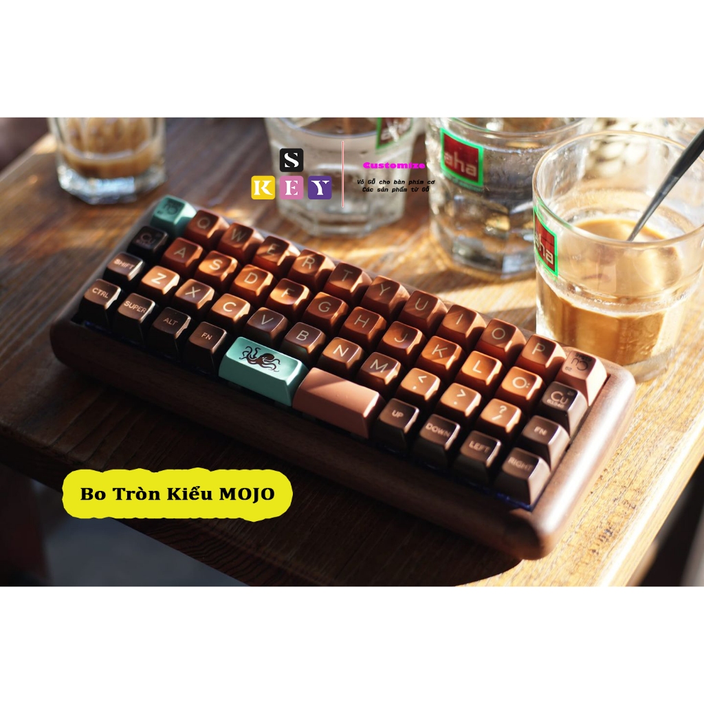 Vỏ Gỗ Bàn Phím Cơ TU40% - CASE WOOD MECHANICAL KEYBOARD TU40% (Bản ...