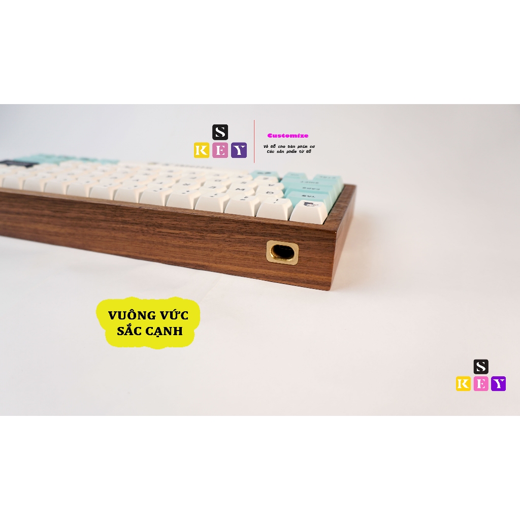Vỏ Gỗ Bàn Phím Cơ TU40% - CASE WOOD MECHANICAL KEYBOARD TU40% (Bản ...