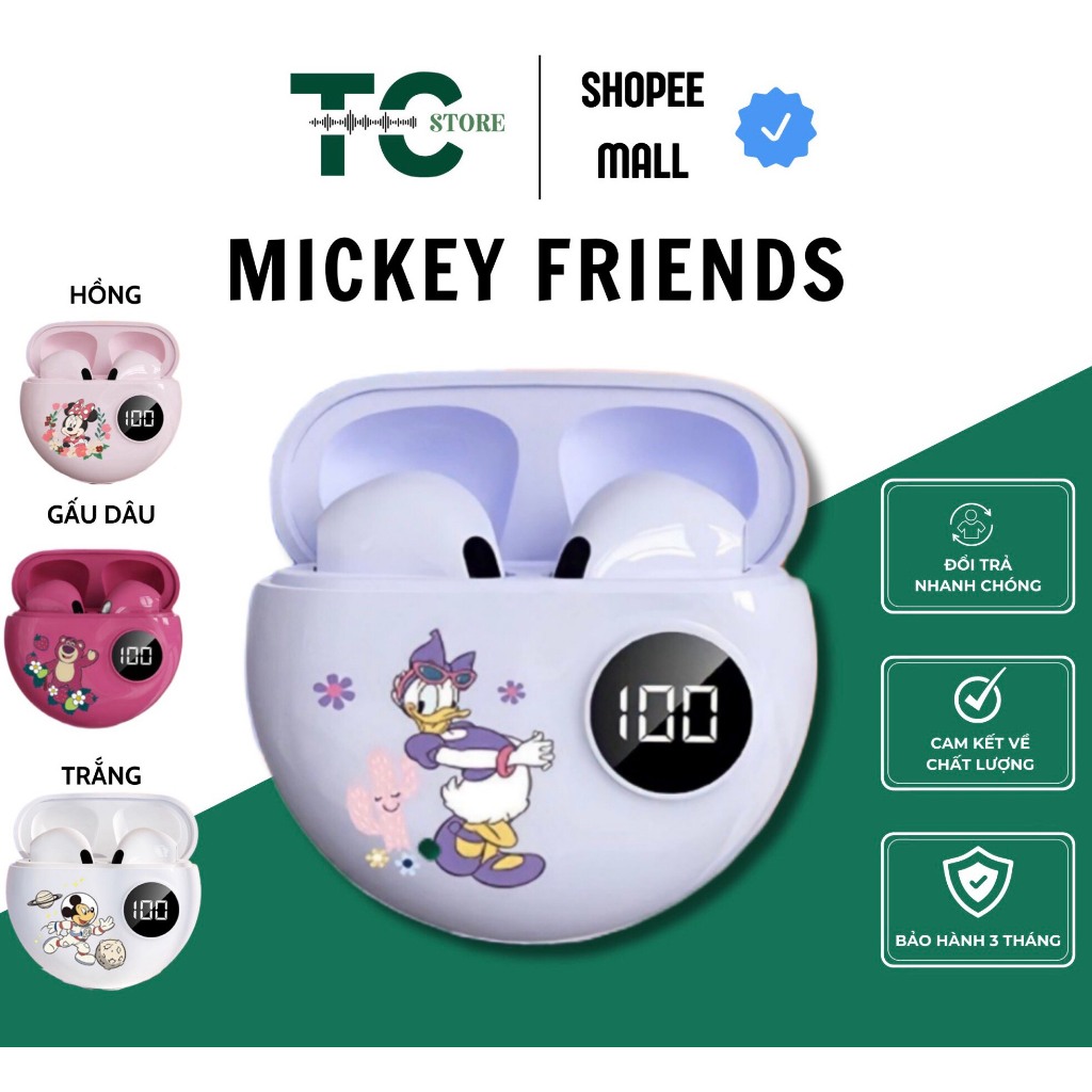 Tai Nghe Bluetooth 5.2 Không Dây TWS Cảm Ứng Giảm Tiếng Ồn Mickey Apro6 ...